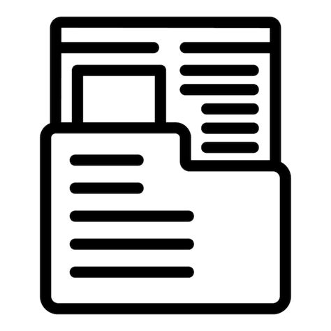 Version Bêta Du Script Vecteur De Contour Dicône Fichier De Documentation Du Logiciel Vecteur