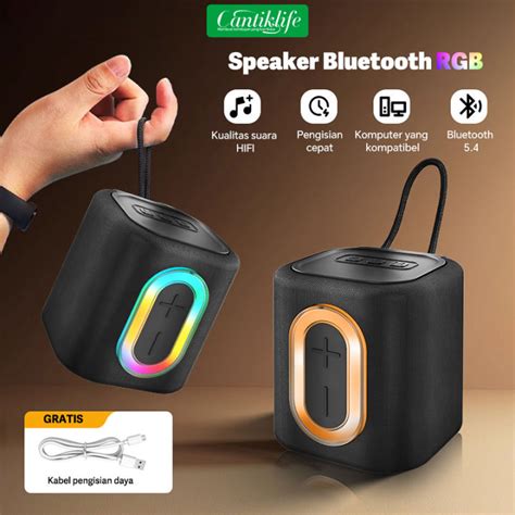 Bluetooth Speaker Rgb Bluetooth Rgb Waterproof Ipx Mah Portable Garansi Tahun