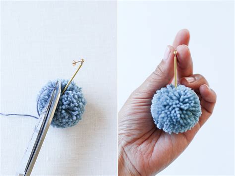 Diy Pom Pom Earrings Honestly Wtf