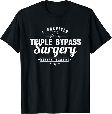 Open Heart Surgery Recovery Apparel I Survived Triple Bypass T Shirt