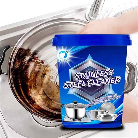 უჟანგავი ფოლადის ქვაბების ტაფების და სამზარეულოს ზედაპირების საწმენდი ყიდვა ყველაზე იაფად ან