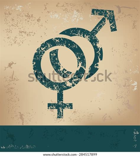 Sex Symbol Design On Old Paper Stock Vector Royalty Free 284517899 Shutterstock
