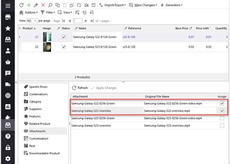 Import PrestaShop Attachments To Assign Them To Products