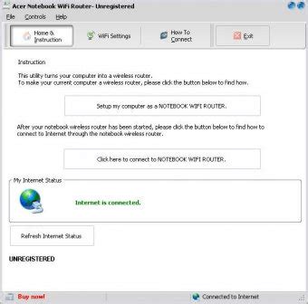 Acer Notebook Wifi Router Download A Wi Fi Routing Program That Turns Your Acer Notebook