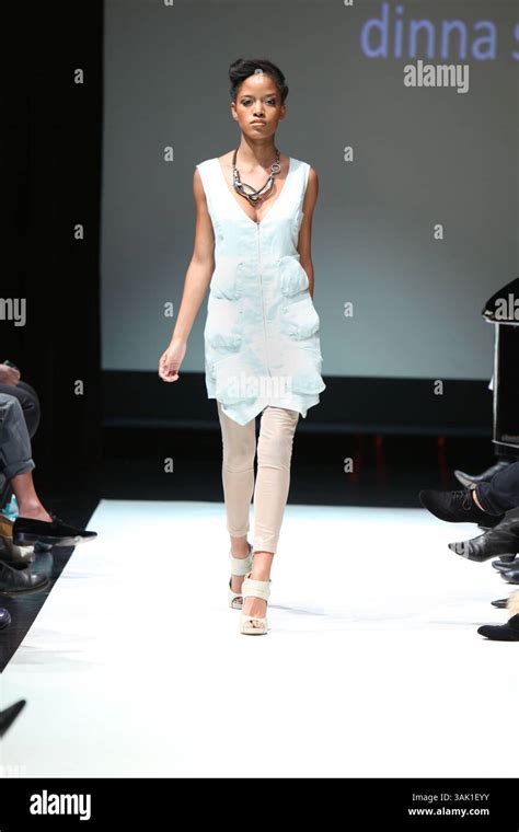 Oct 15 2009 New York New York Usa Model On Runway For Dinna Soliman Spring 2010 Runway
