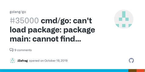 Cmdgo Cant Load Package Package Main Cannot Find Package Main In Any Of Usrlocalgo