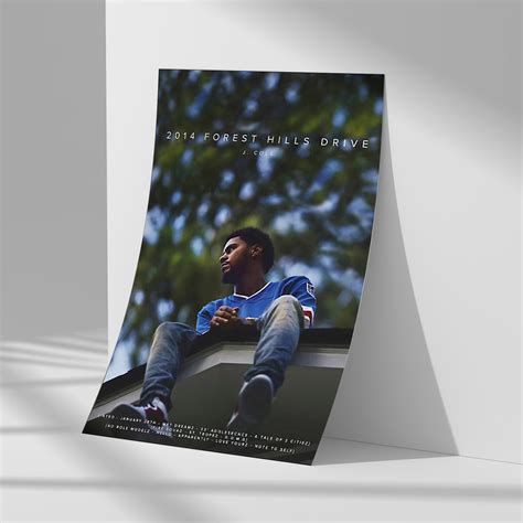 J Cole 2014 Forest Hills Drive Poster Home Decor Poster Etsy