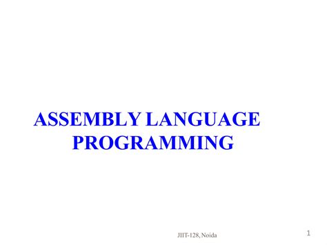 8085 Assembly Programmingpptx