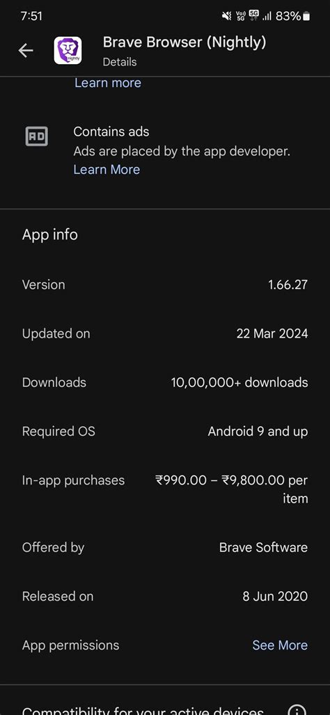 I Am Using Brave Nightly It Didt Get Any Update After 22 March Why Rbravebrowser