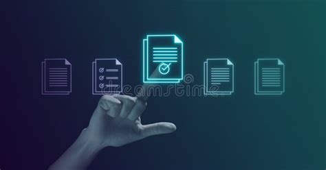 Online Documentation Database And Digital File Storage System Stock