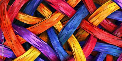 Whimsical Weave Interlocking Lines And Shapes In A Woven Pattern Adding Depth And Texture To