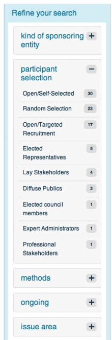Facet Api Collapsible