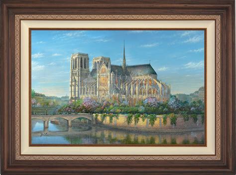 Notre Dame Limited Edition Canvas Thomas Kinkade Art Canvas