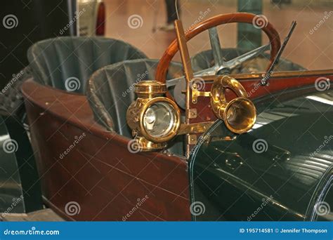 Vintage Brass Car Horn Stock Image Image Of Vintage