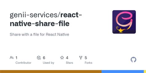 Github Genii Services React Native Share File Share With A File For React Native