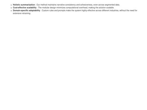 Advantages Of Our Approach Advanced Engineering And Optimization