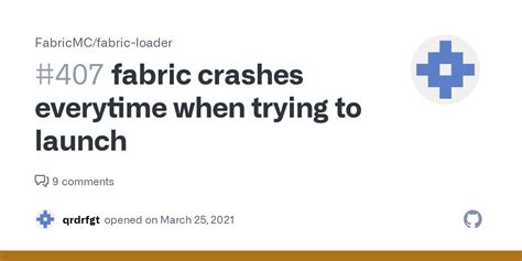 Fabric Crashes Everytime When Trying To Launch Issue FabricMC Fabric Loader GitHub