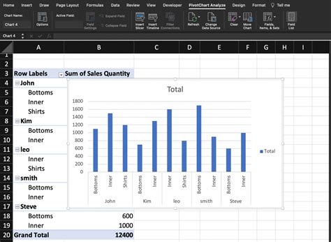 如何使用 Excel 数据透视表、数据透视图、切片器和格式设置