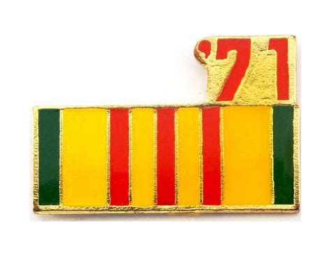 Vietnam Veteran 1971 Ribbon Lapel Hat Pin Marines Army Navy Air Force