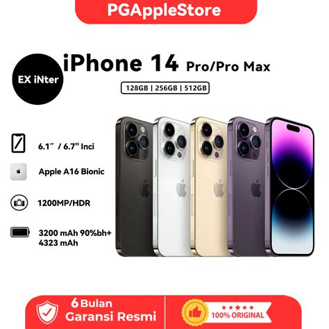 Jual Ip14 Pro Ip 14 Pro Max 128gb 256gb 512gb Second Bekas Lcd Original 100 Second Mulus Fulset