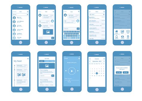 Mobile Wireframe Kit
