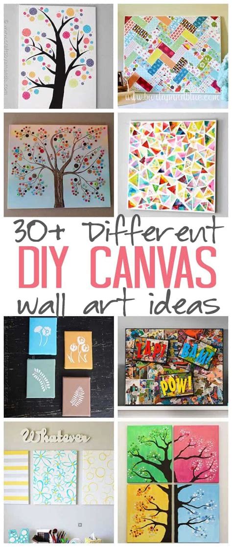 Diy Canvas Wall Art Ideas 35 Canvas Tutorials