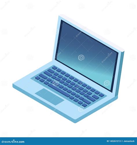 Bande Dessin E D Ic Ne D Ordinateur Portable Illustration De Vecteur Illustration Of Cran