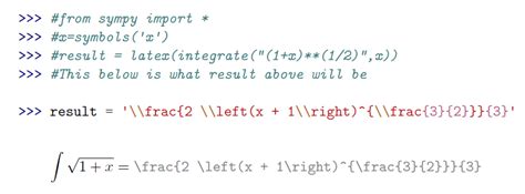 How To Return Latex As String From Python Back To Latex Document Using Pythontex Package Tex
