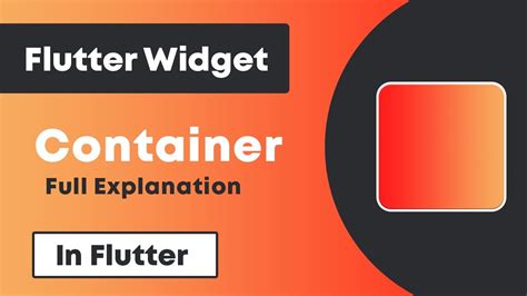 container widget in flutter in hindi khoobcoding youtube