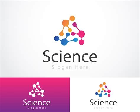 Premium Vector Science Logo Creative Molecule Lab Design Connect