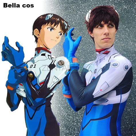 Neon Genesis Evangelion Eva Cosplay Shinji Ikari Jumpsuit