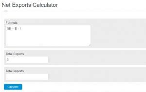 Net Exports Calculator Calculator Academy