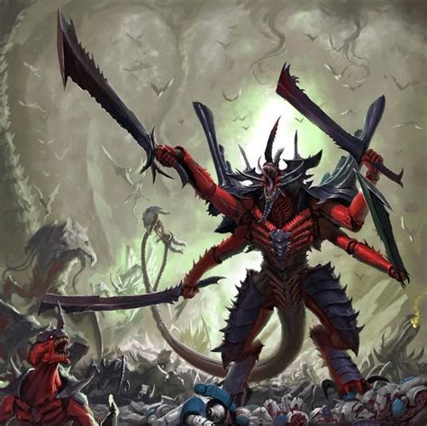 Swarmlord Warhammer 40k Tyranids Warhammer 40k Artwork Warhammer 40k