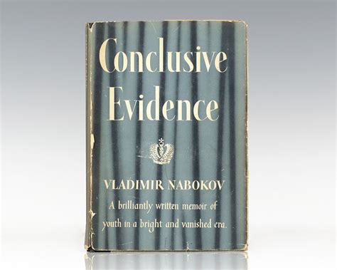 Conclusive Evidence Vladimir Nabokov First Edition