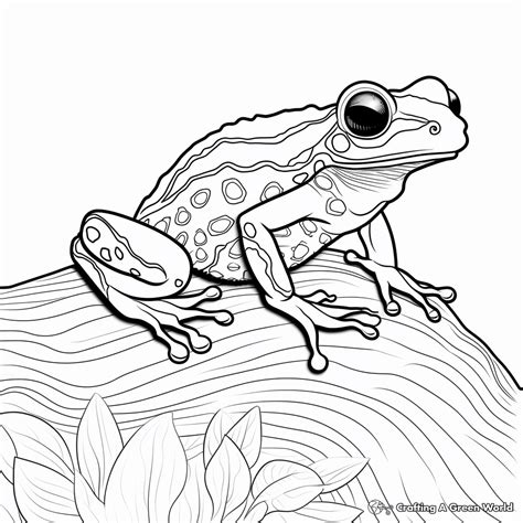 Tree Frog Coloring Pages Free And Printable