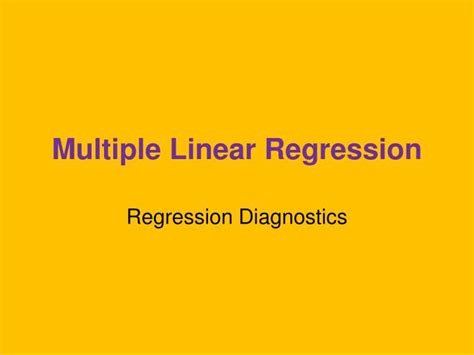 Ppt Multiple Linear Regression Powerpoint Presentation Free Download Id2162676