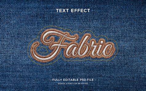Premium PSD Fabric Text Effect