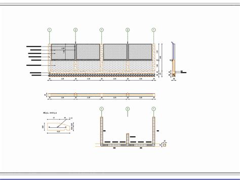 Muro De Cerramiento En AutoCAD Descargar CAD 68 29 KB Bibliocad