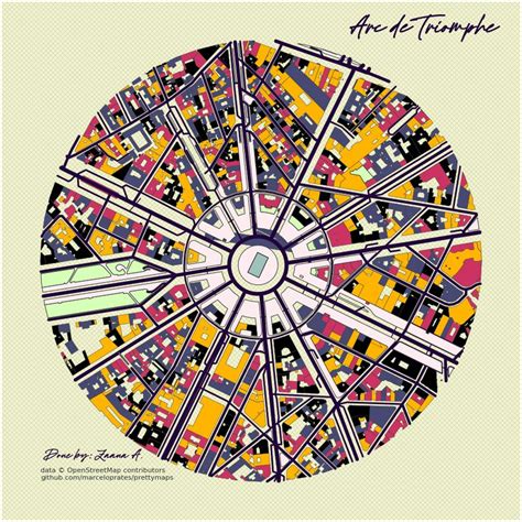 30daymapchallenge Python Prettymaps Mapping Openstreetmap Paris Gis Zaana Ali
