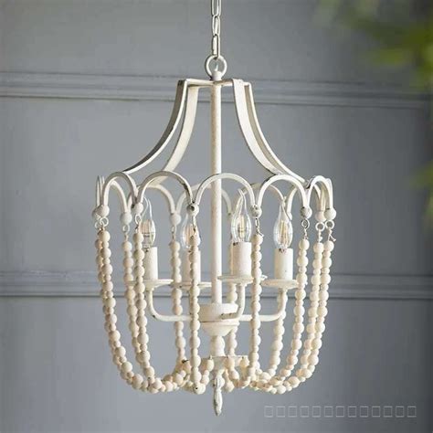 โคมไฟแขวนลูกปัดไม้สไตล์โบฮีเมียน สไตล์อเมริกัน ฝรั่งเศส สวน ตกแต่งห้องนอน ห้องเจ้าหญิง ห้อง