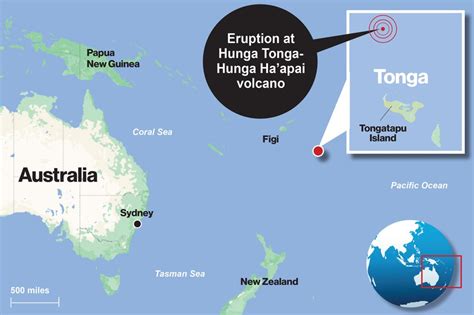 Photos Show Tonga Volcano Collapsing Just Before Eruption