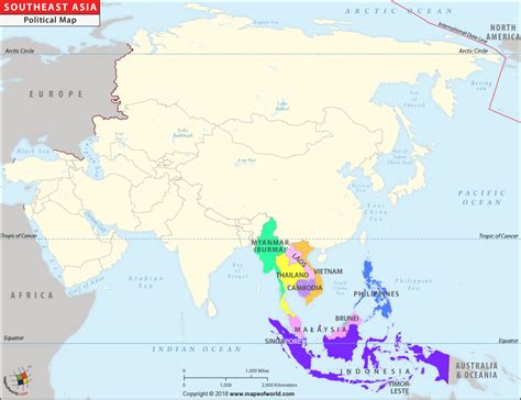Southeast Asia Map Map Of Southeast Asian Countries