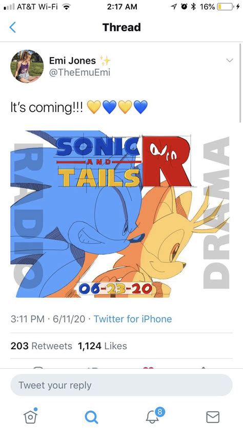 Sonic And Tails R Will Be Out On June 23rd On Emi Jones Youtube Sonicthehedgehog