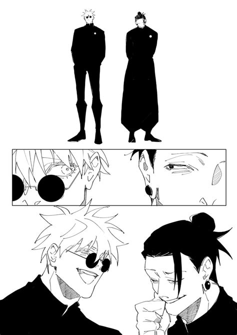 Gojo And Geto Jujutsu Sketchbook Art Inspiration Anime