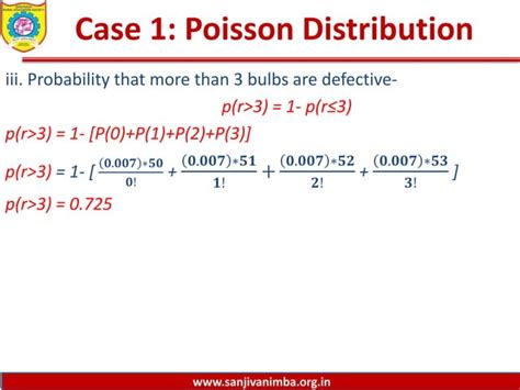 526 Case 1 Poisson Probability Distribution Ppt