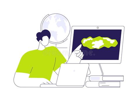 Geologic Mapping Abstract Concept Vector Illustration Stock Vector