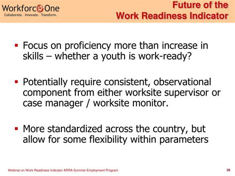 Ppt The Work Readiness Indicator Measuring Progress Of Wia Youth Powerpoint Presentation Id