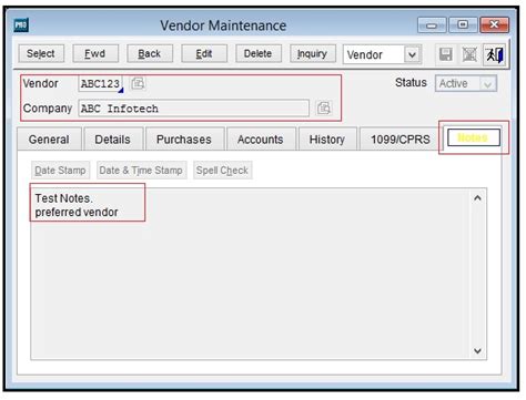 Migrate Vendor Notes From Sage Pro Erp To Sage 300 Erp Sage 300 Erp