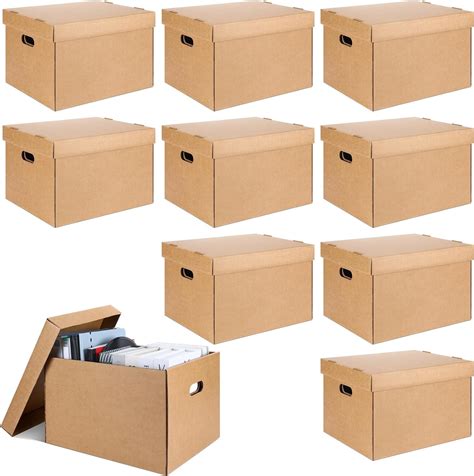 Kritkin 10 Pcs Acid Free Archival Record Storage Cartons