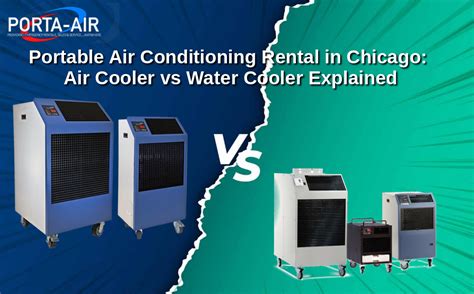 Portable Air Conditioning Rental In Chicago Air Cooler Vs Water Cooler Explained Porta Air